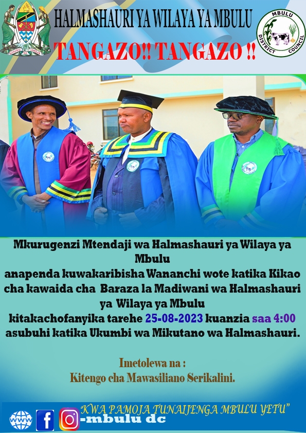 Single News | Mbulu District Council